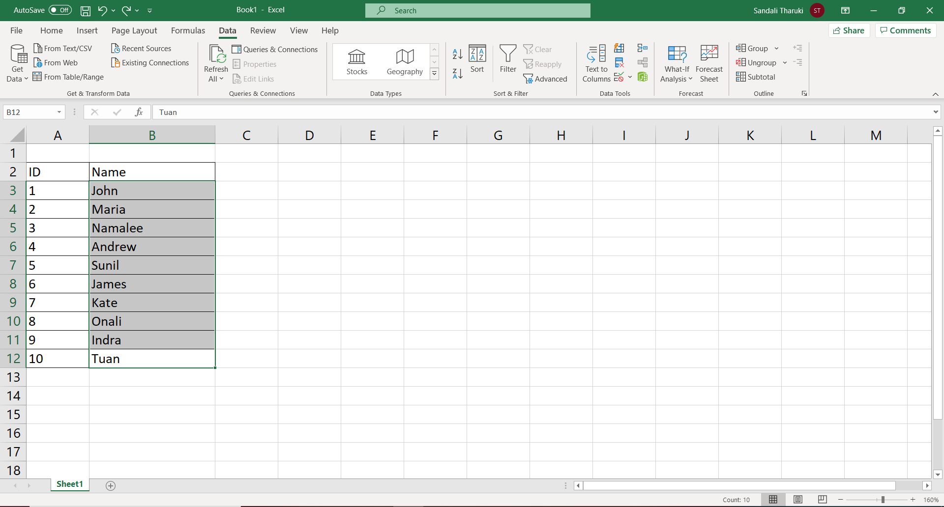 How to alphabetize in Excel using Excel functions and keyboard shortcuts