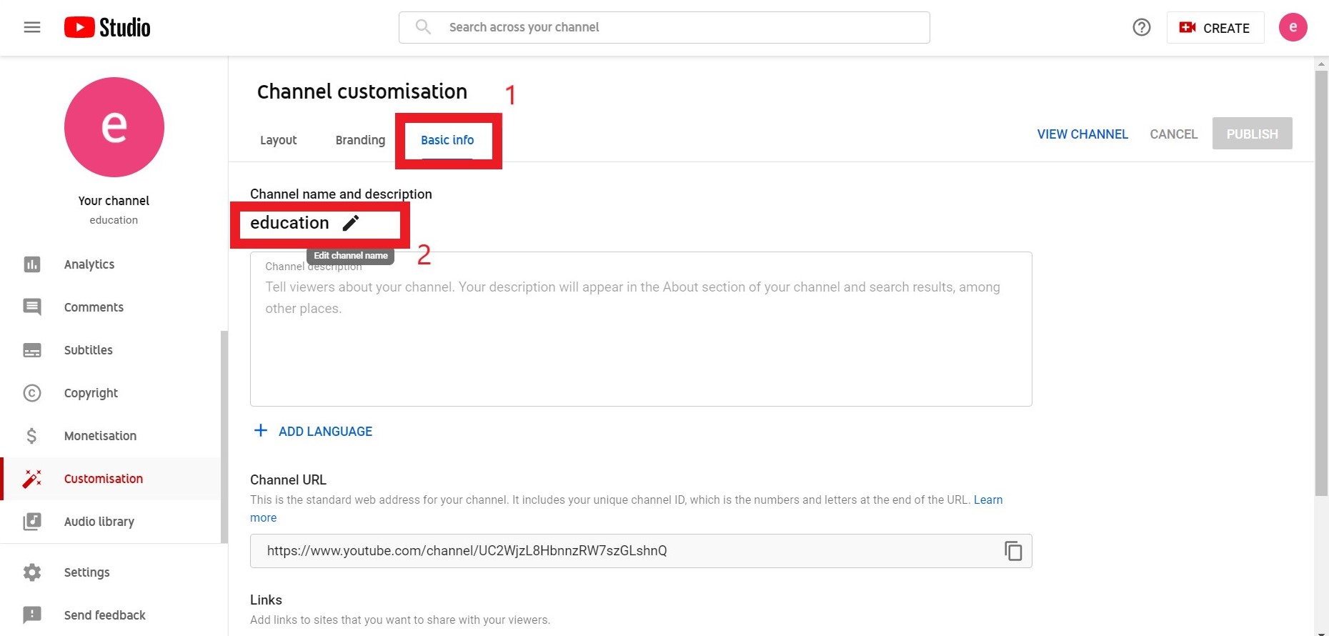 How to change YouTube channel name - Mobile and PC