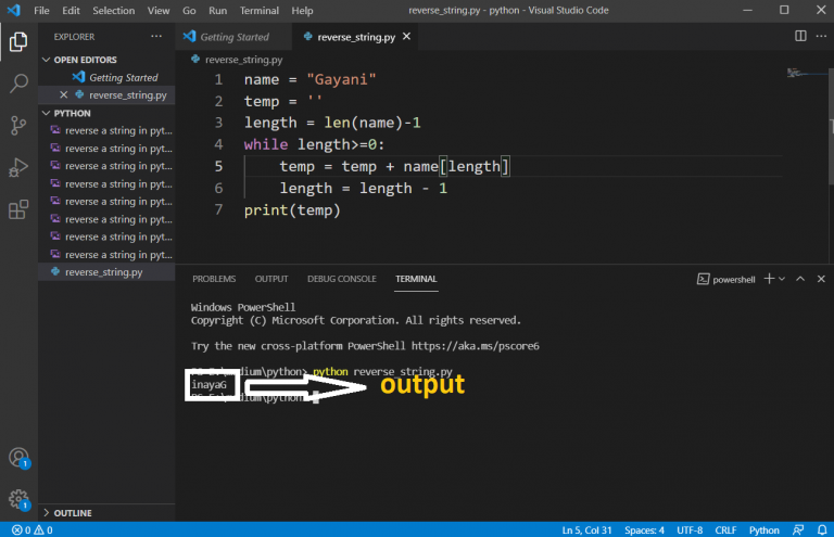 How to Reverse a String in Python | Python Tutorial